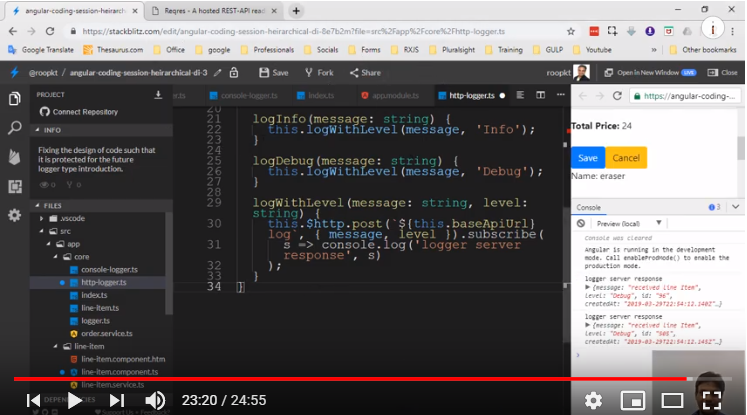 Angular Dependency Injection Project Coding Logger Rupesh Tiwari Founder Of Fullstack