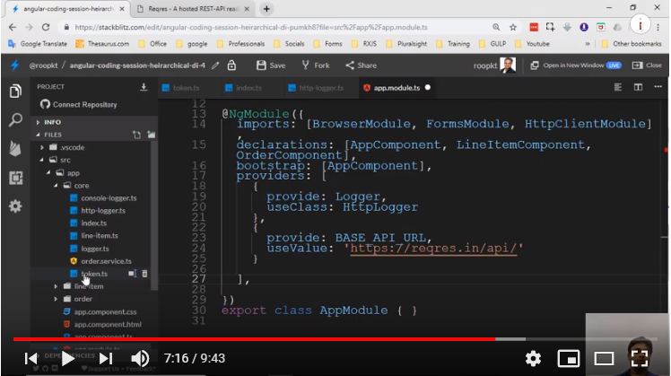 Angular Dependency Injection Project coding – Inject Base URL - Rupesh Tiwari - Founder of ...