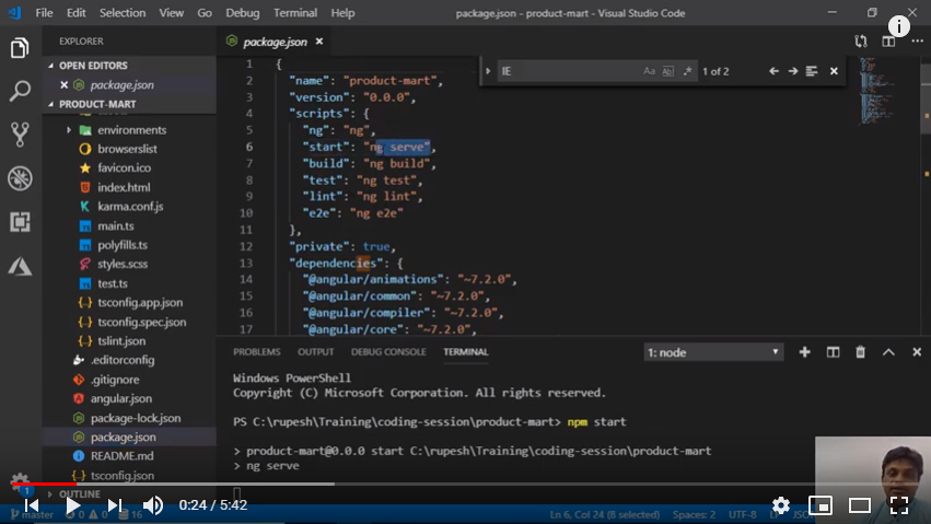 Start & Build Command - angular app development - Rupesh Tiwari ...