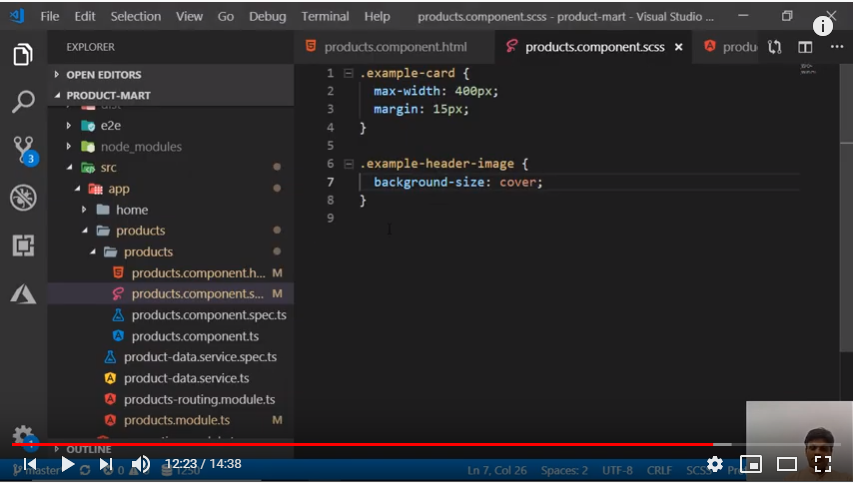 Integrating Card Component from Angular CLI - Demo - Rupesh Tiwari - Founder of Fullstack Master