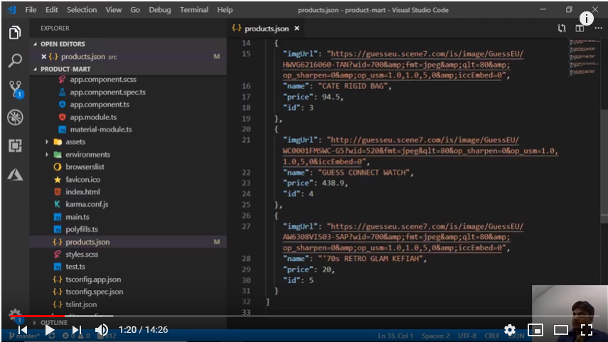 Creating Angular Service & Showing Products from JSON file - Demo - Rupesh Tiwari - Founder of ...
