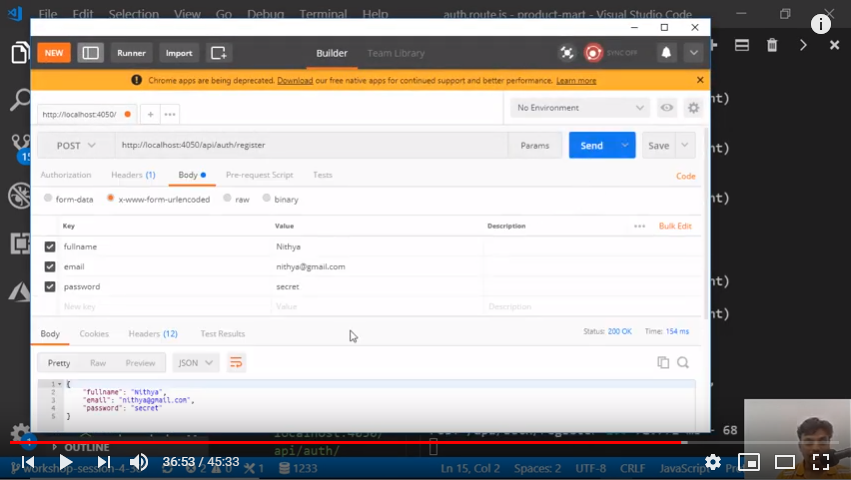 Creating Endpoint For Authentication in Express - Demo - Rupesh Tiwari ...